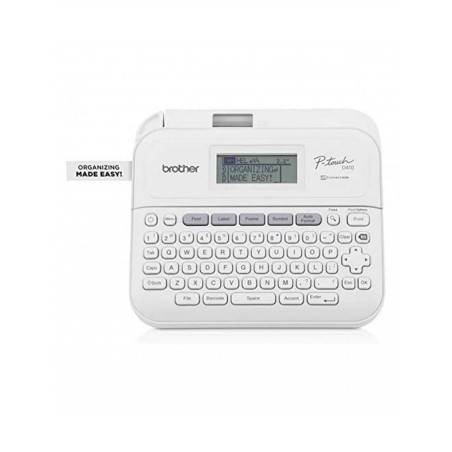 Rotuladora Electronica Brother PT-D410 Teclado QWERTY USB 180pp Blanco
